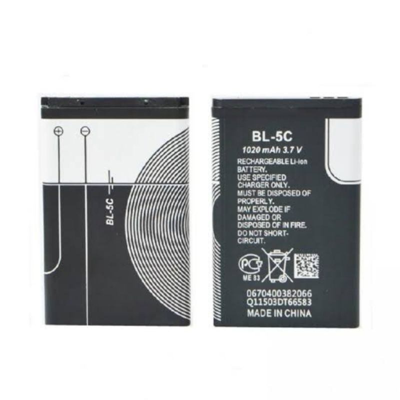 Bateria NOKIA Bl-5C 3.7v, 1020mAh -3.8Wh | Shopee Brasil