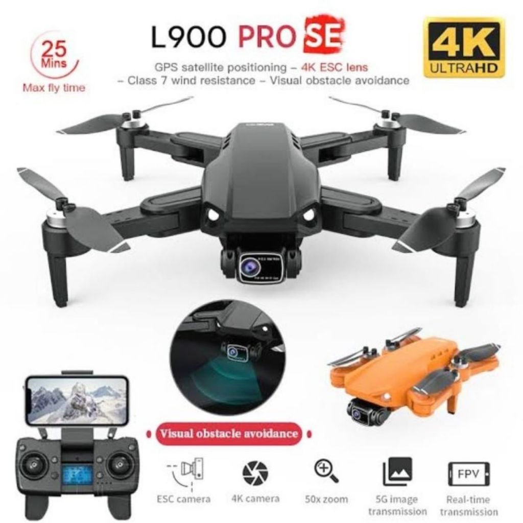 L900 Pro SE Drone Profissional, Com GPS, Wifi 5Ghz, Dual Câmera ...