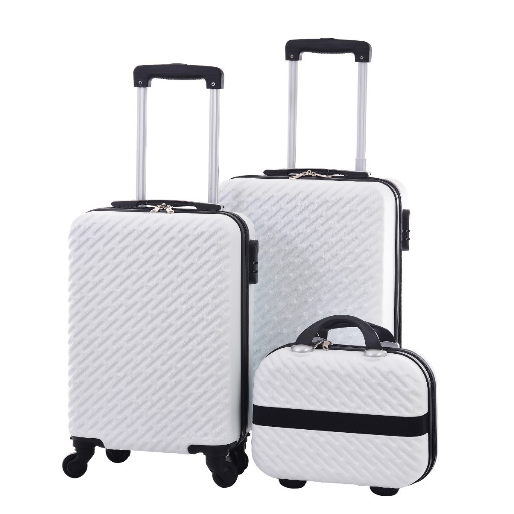 Kit Conjunto Com 3 Malas de Viagem Com Rodinha 360 Mala de Bordo ...