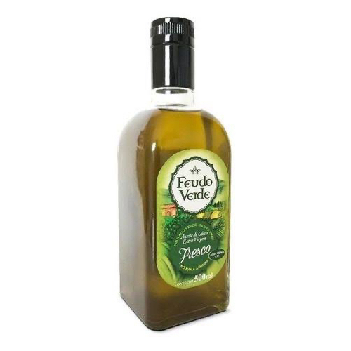 Azeite Feudo Verde Extra Virgem 0,2% não filtrado 500ml Cerâmica | Shopee Brasil