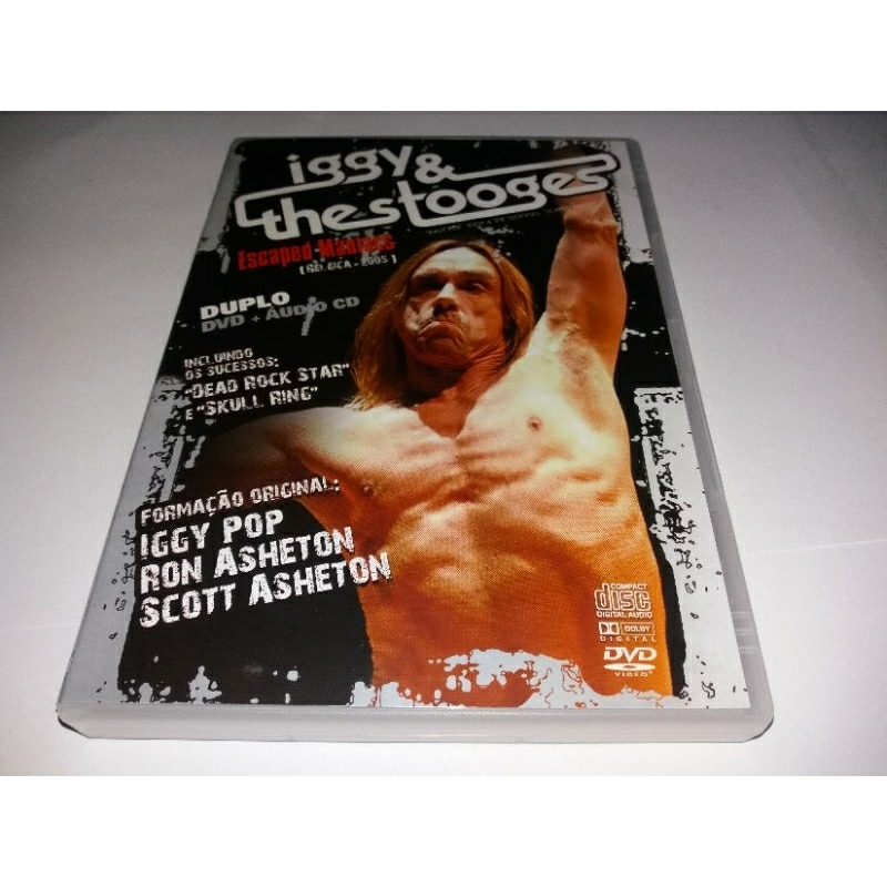 Dvd + Cd : Iggy Pop & The Stooges - Escaped Maniacs - Live Belgium 2005 - Novo | Shopee Brasil