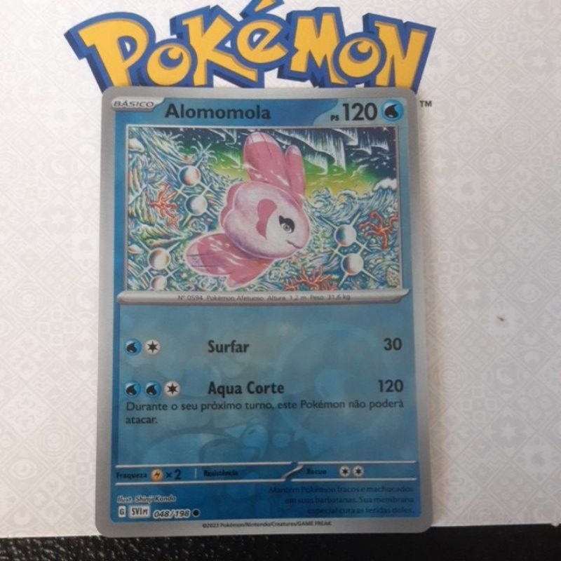 Carta Card Pokémon Alomomola | Shopee Brasil
