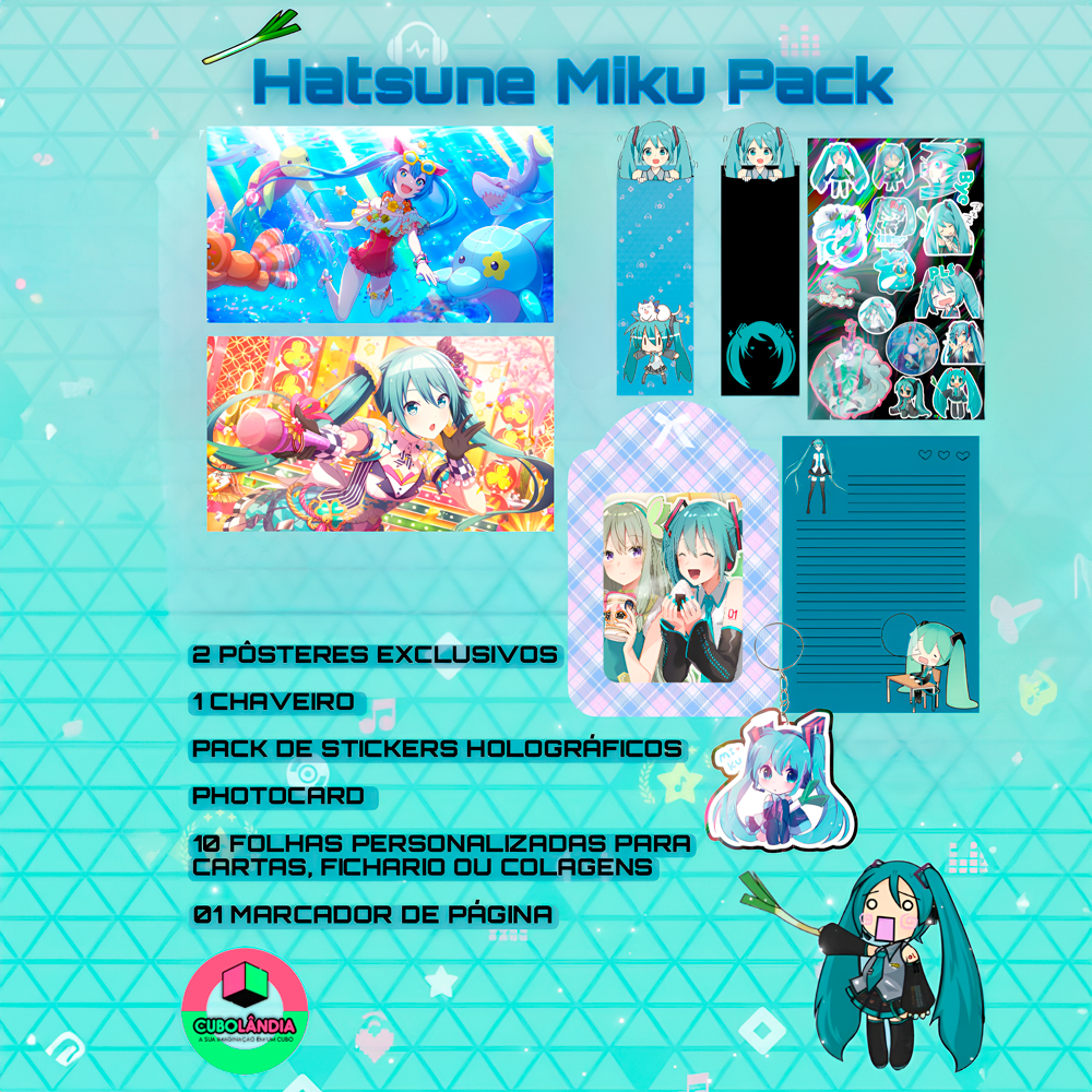 Pacote Hatsune Miku - Kit box 初音ミク | Shopee Brasil