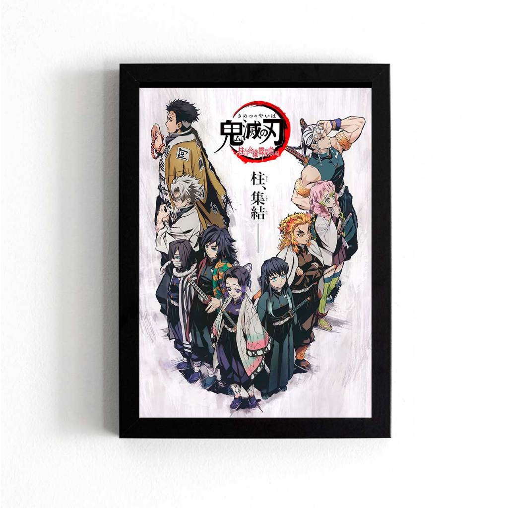 Quadro com Moldura - Demon Slayer Kimetsu no Yaiba Hashiras | Shopee Brasil Quadro com Moldura - Demon Slayer Kimetsu no Yaiba Hashiras | Shopee Brasil