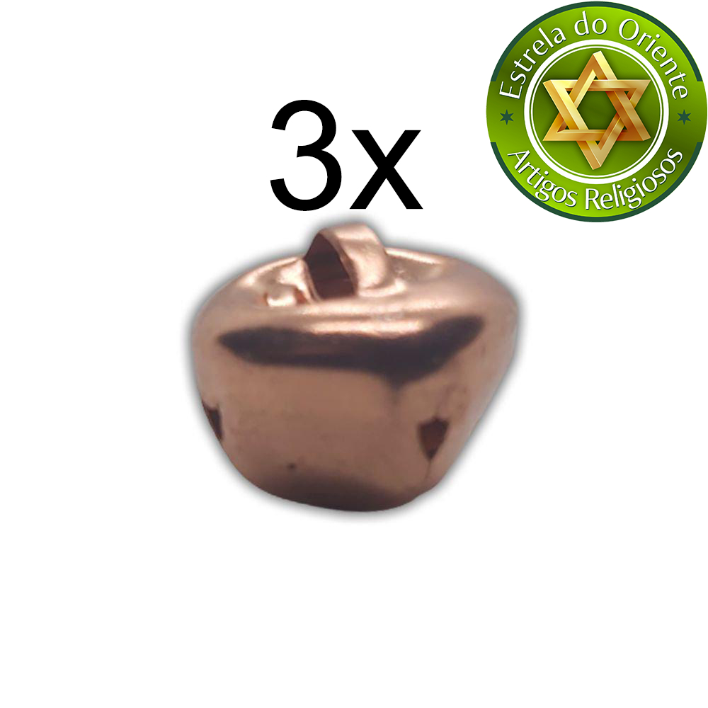 Kit 3x Guizo Xaoro Cobre Grande 25mm | Shopee Brasil