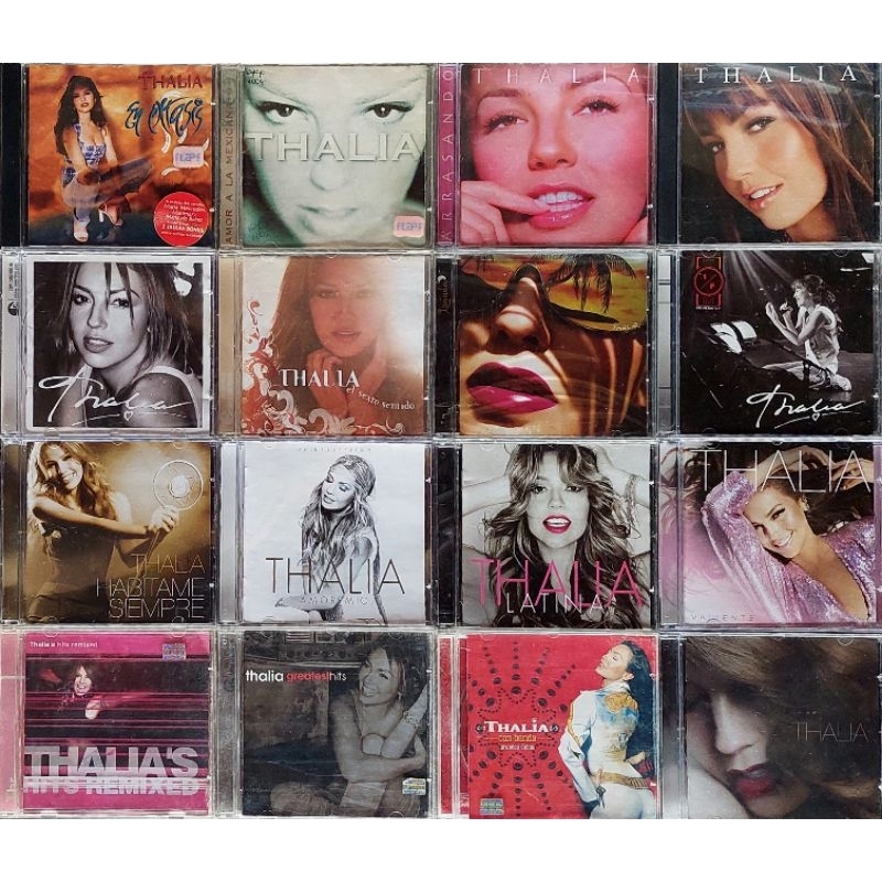 Coleção de CDs e DVDs Thalía | Shopee Brasil
