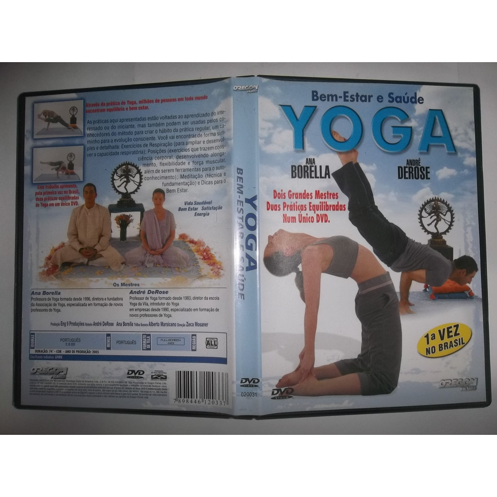 dvd yoga bem estar e saúde ana borella | Shopee Brasil
