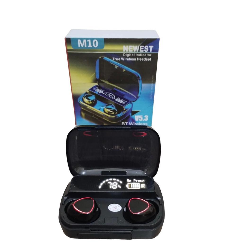 Fone M10 De Ouvido bluetooth 5.1 Sem Fio tws Estéreo Com Pod Carregador ...