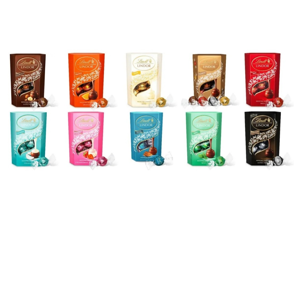 Chocolate Trufas Recheadas Lindt 200g Importado Suíça Diversos Sabores ...