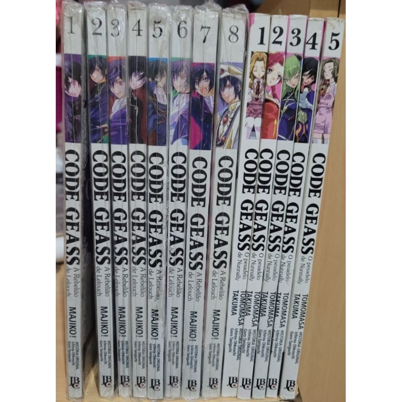 Mangá Code Geass Vol. 1 ao 8 + 1 ao 5 -Coleção Completa | Shopee Brasil