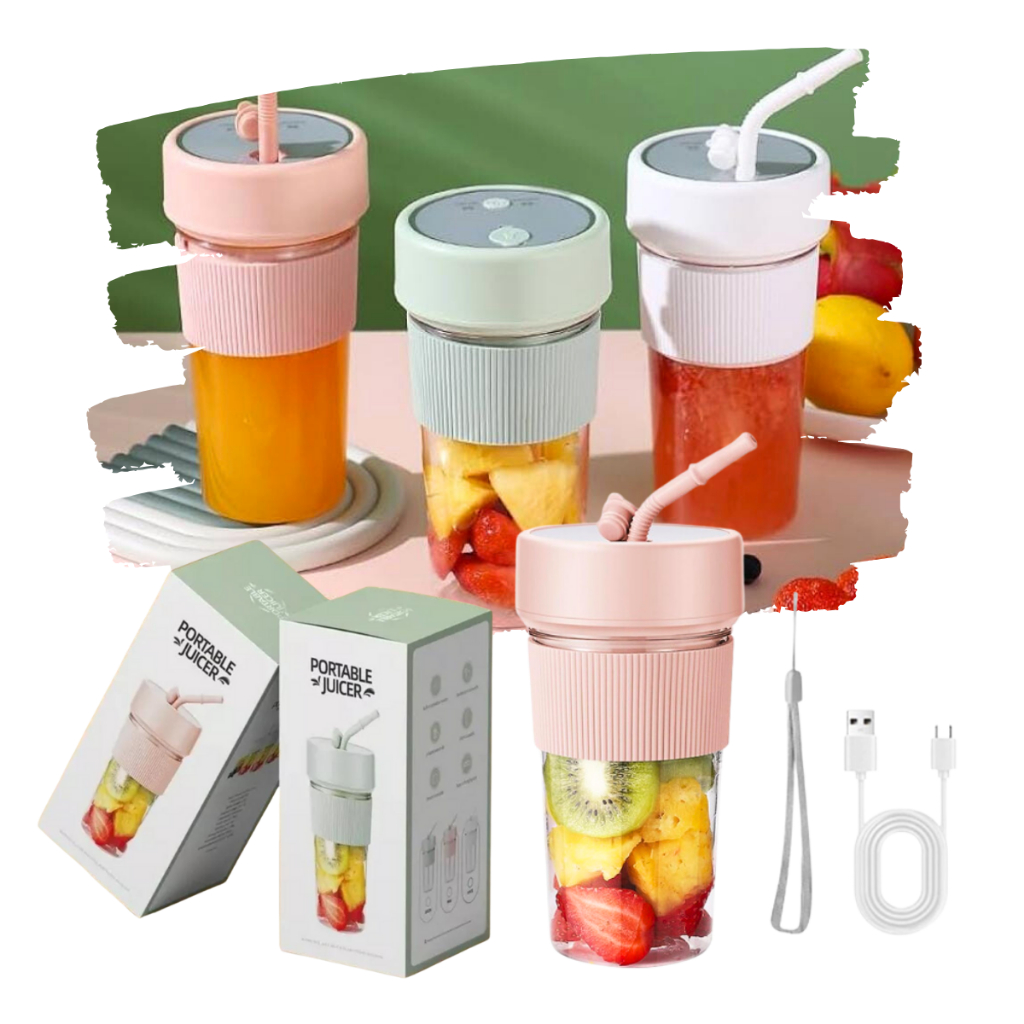 Mini Liquidificador Copo Mixer Batedor De Frutas Processador Triturador ...