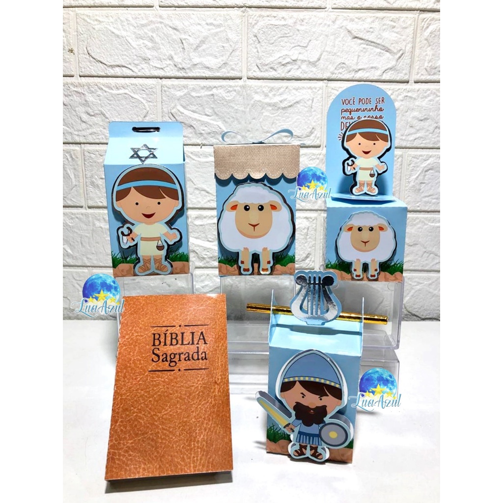 Personalizados para festa Davi e Golias - Caixinhas Personalizadas Davi ...