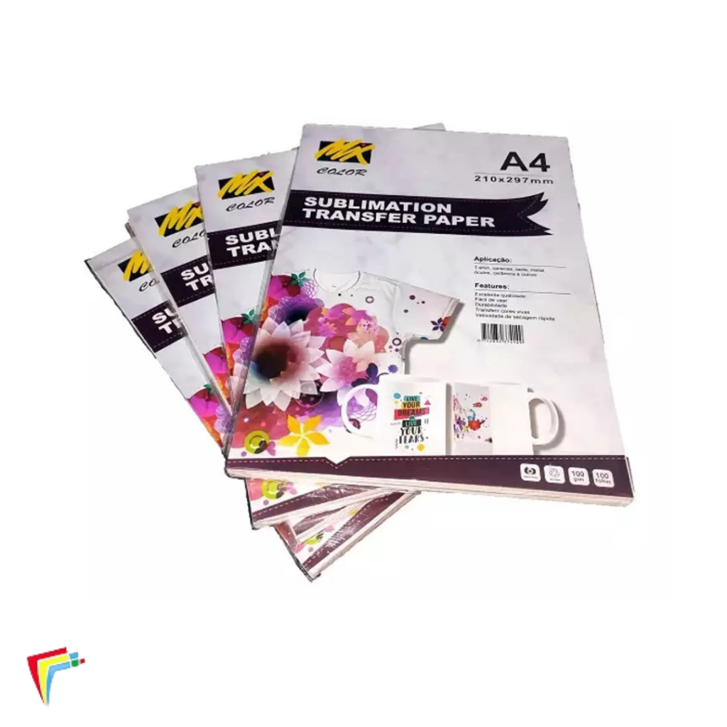 PAPEL SUBLIMATICO MECOLOUR FUNDO ROSA A4 - 100 FOLHAS | Shopee Brasil