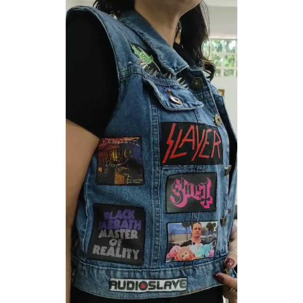 Kit 2 backpatchs 20x30 e 3 patchs 15x15 personalizados | Shopee Brasil