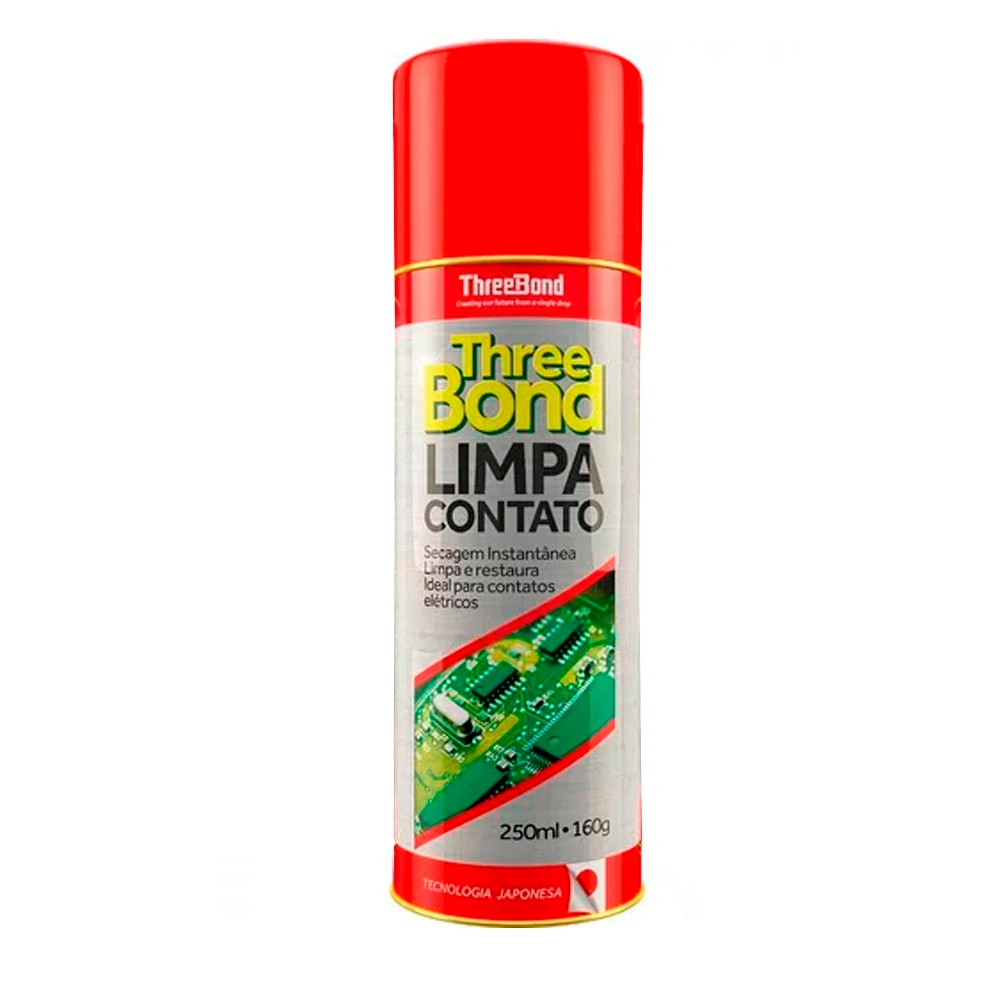 Limpa Contato Spray Three Bond 250ml 160g - Para Contatos Elétrico ...