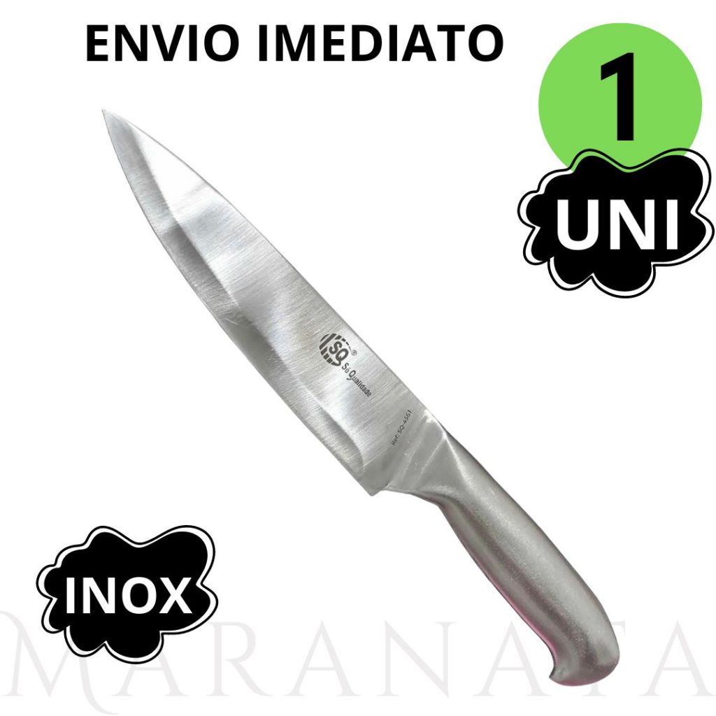 Faca Profissional Inteiriça 25cm em Aço Inox Linha Texas Facas | Shopee ...