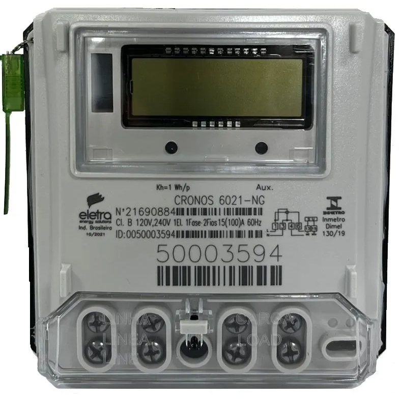Medidor de Energia Monofásico Unidirecional - Eletra Cronos 6021 | Shopee Brasil