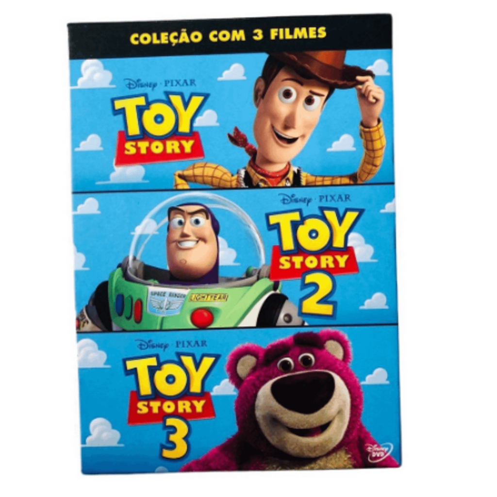 Toy Story Box Com 3 Dvds Disney Lacrado e Filmes Dublados | Shopee Brasil