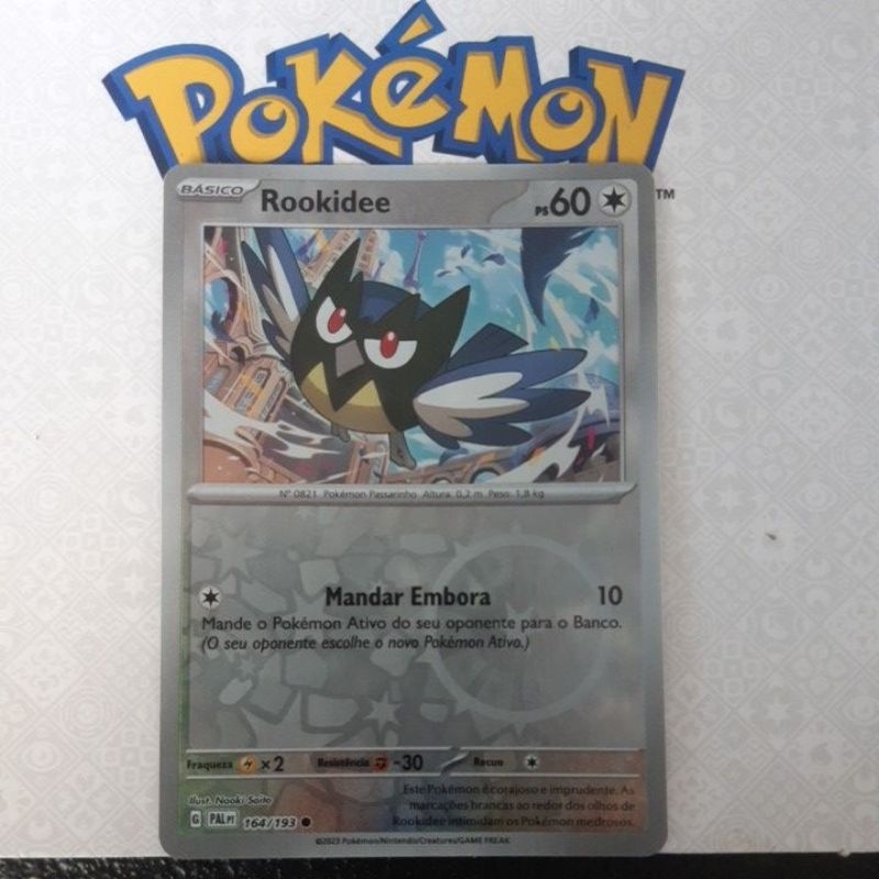 Carta Card Pokémon Rookidee | Shopee Brasil