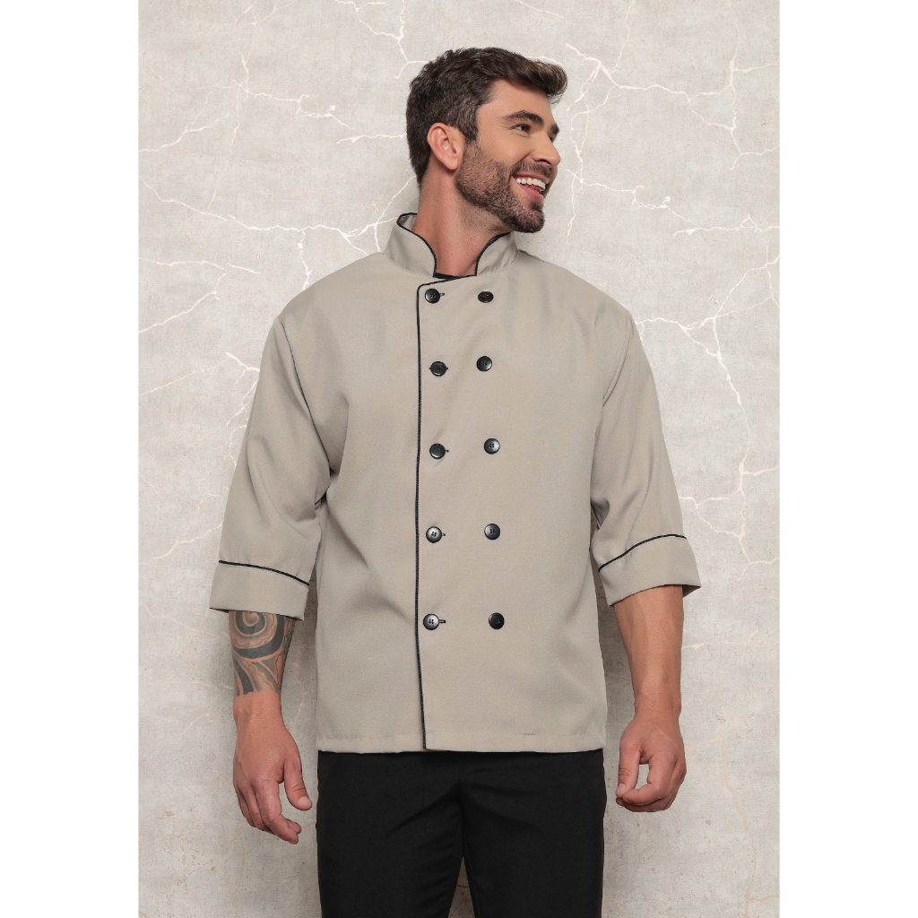 Dolma Chef Conforto Culinarista Gastronomia Baikal Cinza | Shopee Brasil