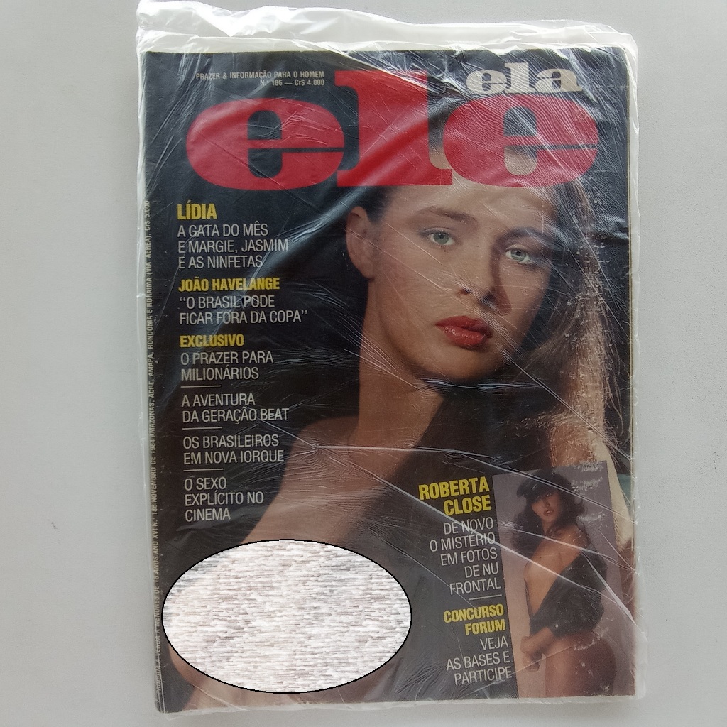 Revista Ele & Ela nº 186 - 1984 - Roberta Close / Pôster | Shopee Brasil