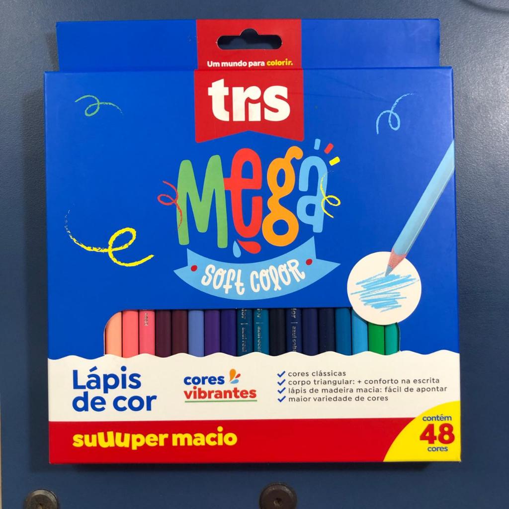 Lapis de Cor Mega Soft Color 48 Cores Novo | Shopee Brasil
