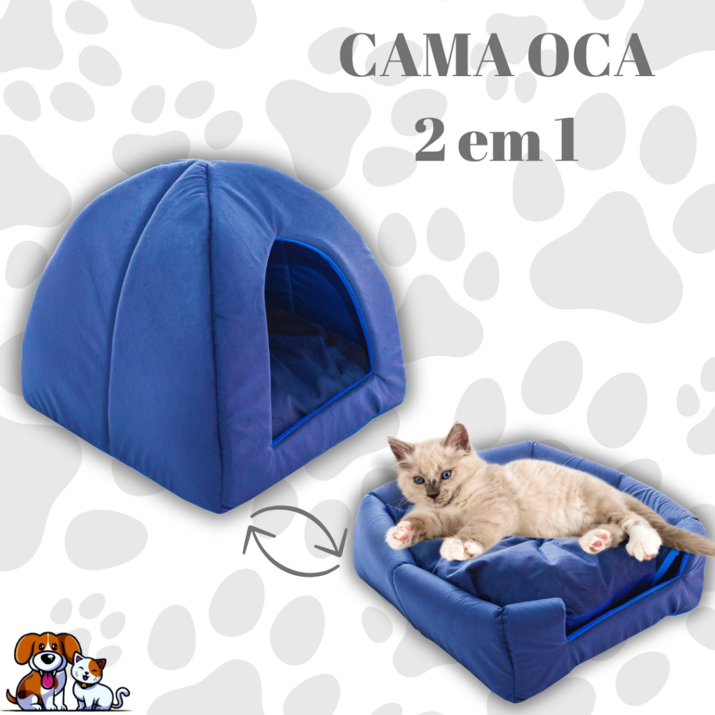 CAMA OCA CAMINHA TOCA 2 EM 1 SUED PARA PETS, CAMINHA CONFORTÁVEL ...