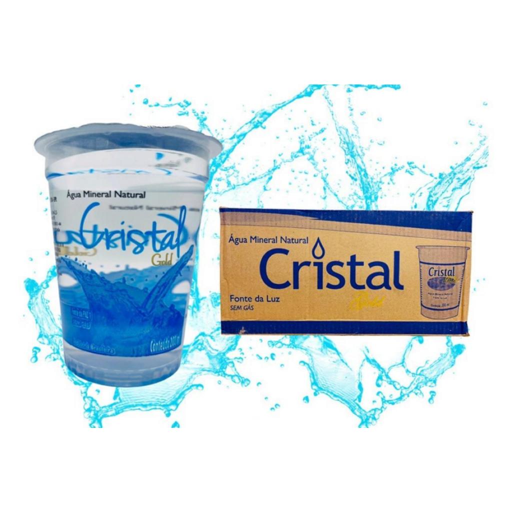 Água Mineral Cristal Gold Copo 200ml Caixa Com 48 Unidades | Shopee Brasil