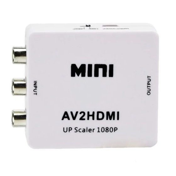 Mini conversor de HDMI p/ AV RCA HDMI 2AV para TV Antiga | Shopee Brasil