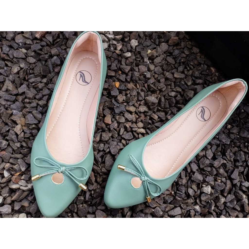 sapatilha moderna com laço feminina bico fino | Shopee Brasil