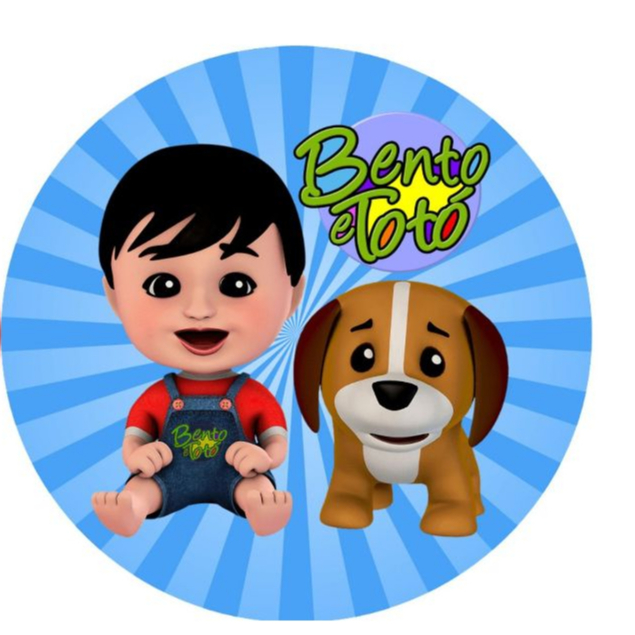 Painel para Festa Sublimado Redondo Tema: Bento e Totó | Shopee Brasil