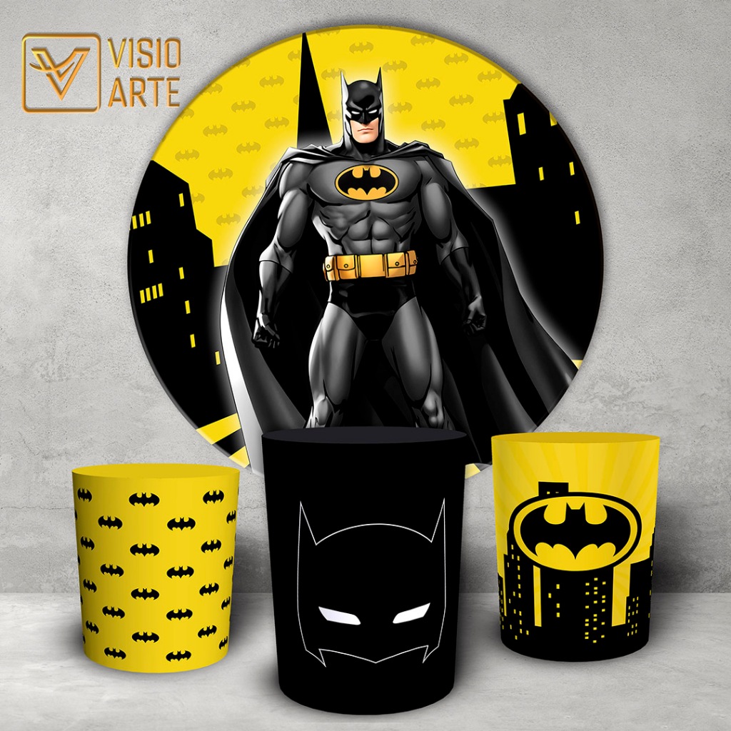 Kit Painel BATMAN + Trio Capas Cilindros 1,2x1,2 | Shopee Brasil