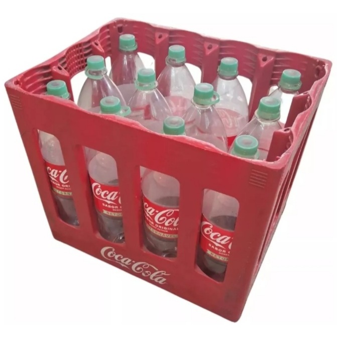 Caixa de coca cola retornável 2 litros com 12 garrafas - Melhora o Preço