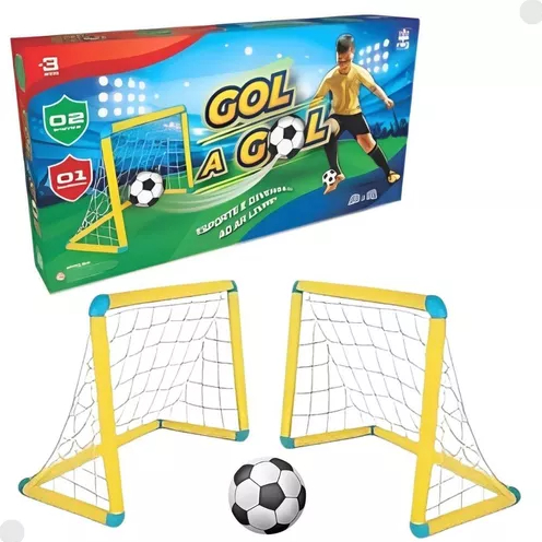 Kit De Futebol Infantil Gol a Gol Com Traves e Bola - Nig Brinquedos ...
