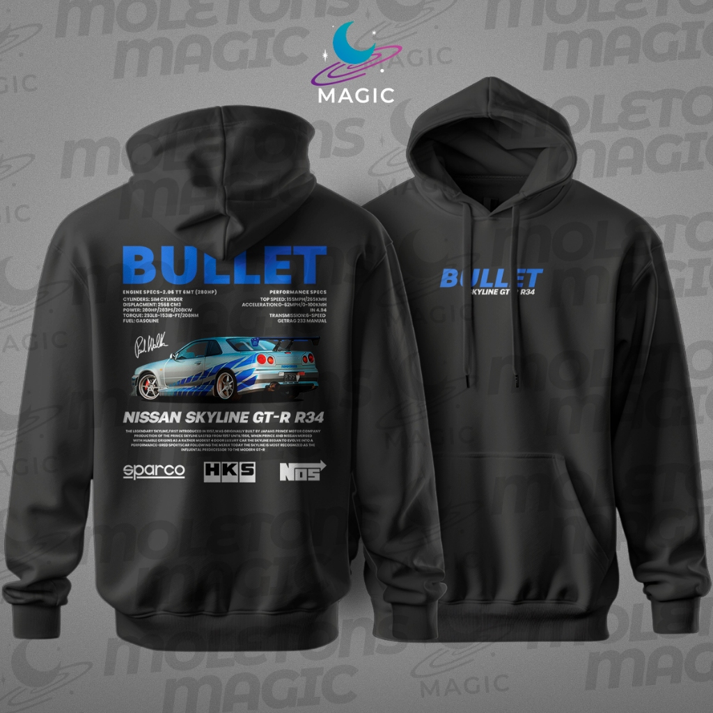 Moletom Bullet Skyline Bryan O'conner | Shopee Brasil