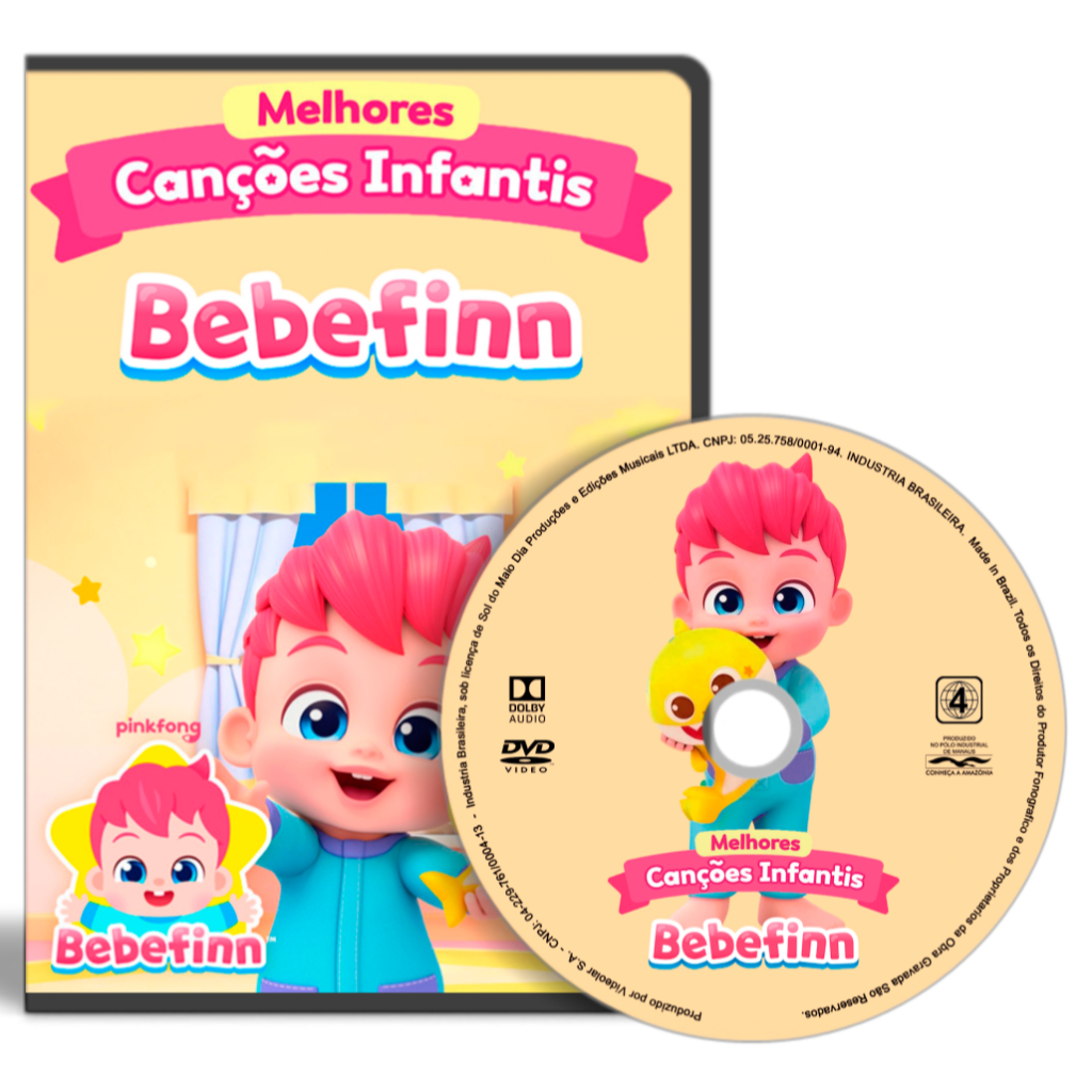 DVD - Bebefinn Melhores Canções Infantis (50 Canções) | Shopee Brasil