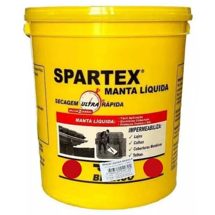Manta Liquida Impermeabilizante Acrílica Balde com 5 KG Acabamento ...