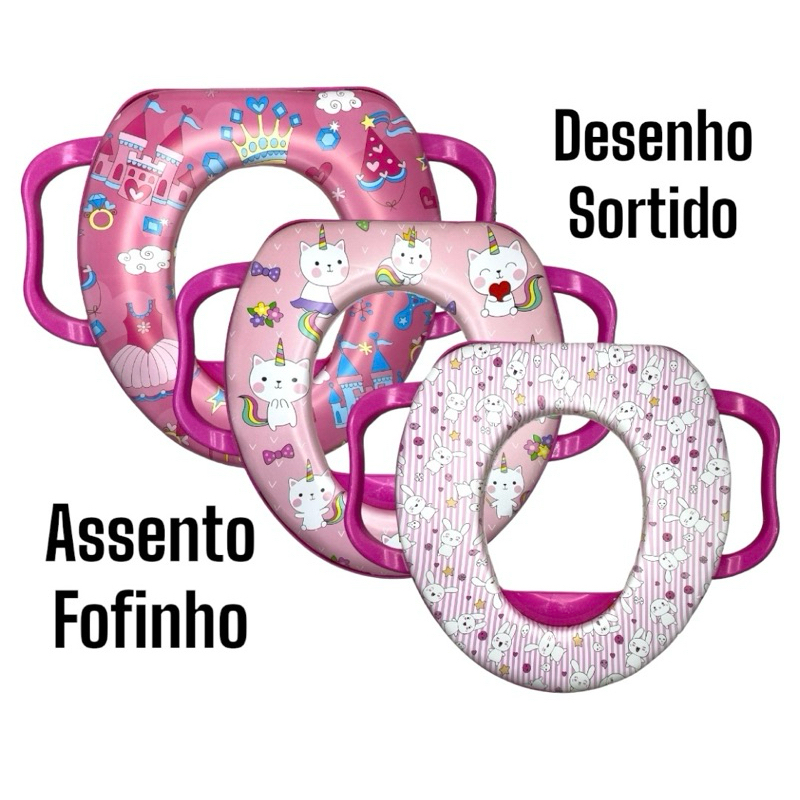 Redutor De Assento Infantil Fofinho Almofadado Troninho Criança ...