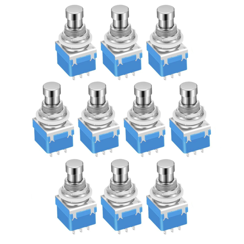 Chave Switch 3PDT Pedais Diy True Bypass 9 Terminais 3 unidades ...