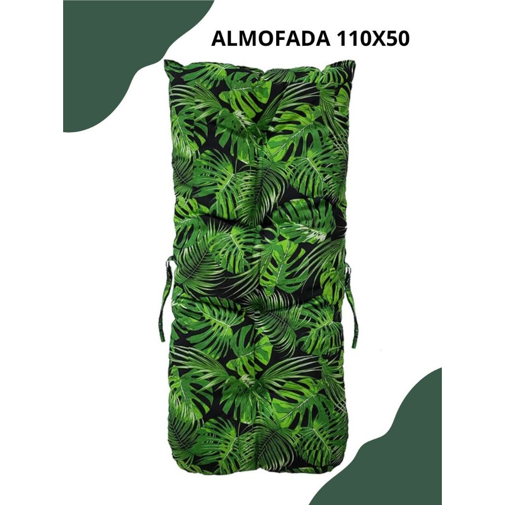 Uma Almofada Futon Grande Tecido Resistente Para Areas Externas 110x50 ...