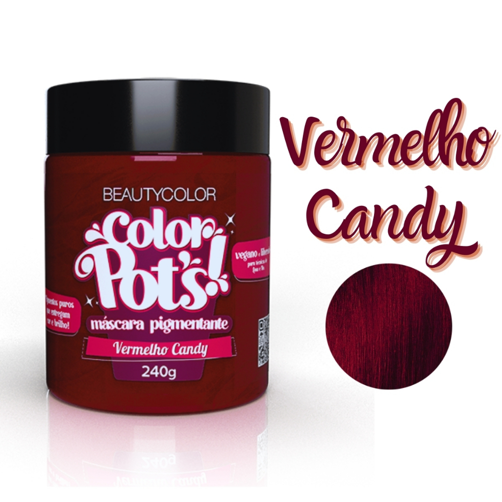 Tonalizante Color Pots Vermelho Candy Mascara Pigmentante Hidratante ...
