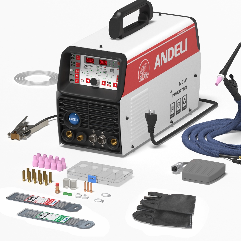 Andeli Máquina De Solda Tig-250pls 110v,220v 200A TIG Ac/dc alumínio Pulso Frio/Cold | Shopee Brasil