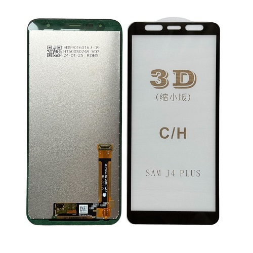 Tela Display Lcd Frontal Sam J6 Plus J6+ (J610) Preto + Película 3D ...