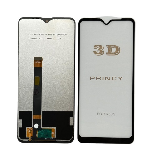 Tela Display Lcd Frontal K50s (X540) Preto Sem aro + Película 3D | Shopee Brasil
