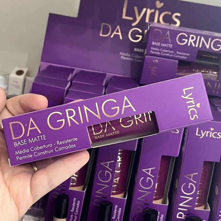 DA GRINGA Base Matte Média Cobertura Lyrics 60g | Shopee Brasil