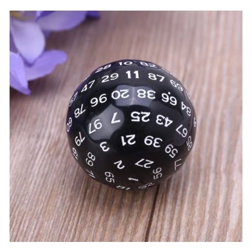 Dado de 100 Faces D100 | Shopee Brasil