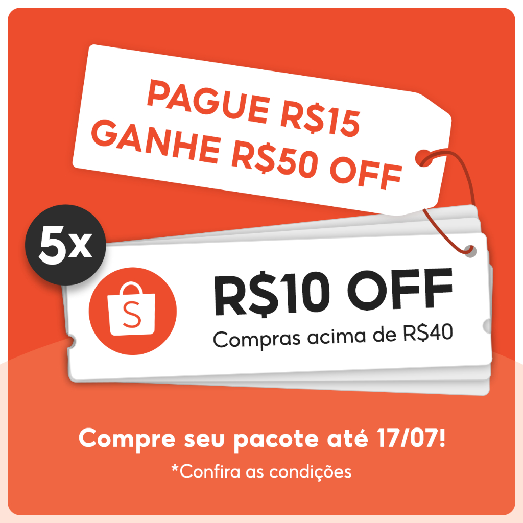Pacote de Cupons de Desconto | Shopee Brasil