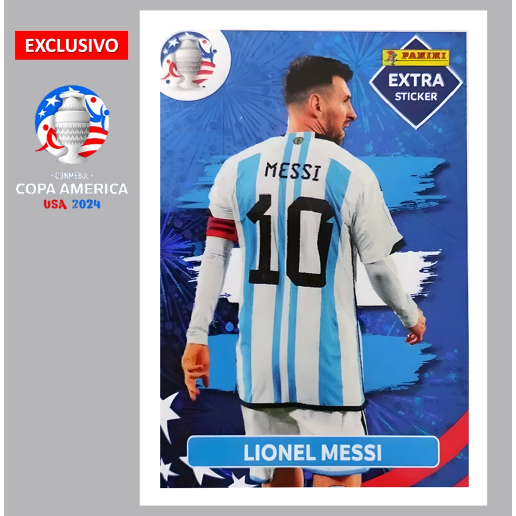 Figurinha Extra Sticker LIONEL MESSI Copa América 2024 Legend | Shopee ...