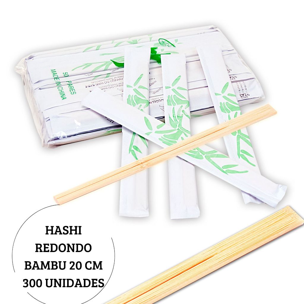 Hashi Waribashi de Bambu 20 cm Pacote com 300 Unidades | Shopee Brasil