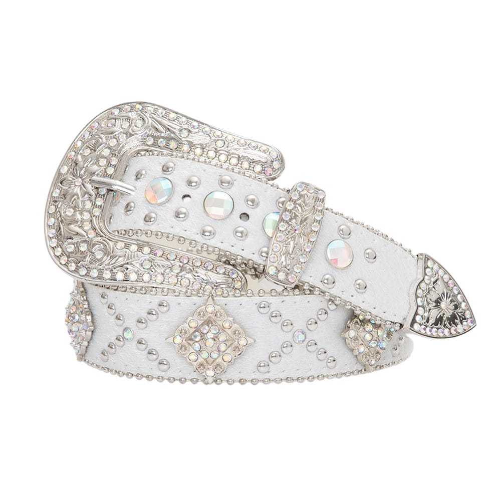 Cinto Country Sertanejo Feminino Com Pelo Pedraria Fivela Prata Brilho Strass Tachas Pedras ...